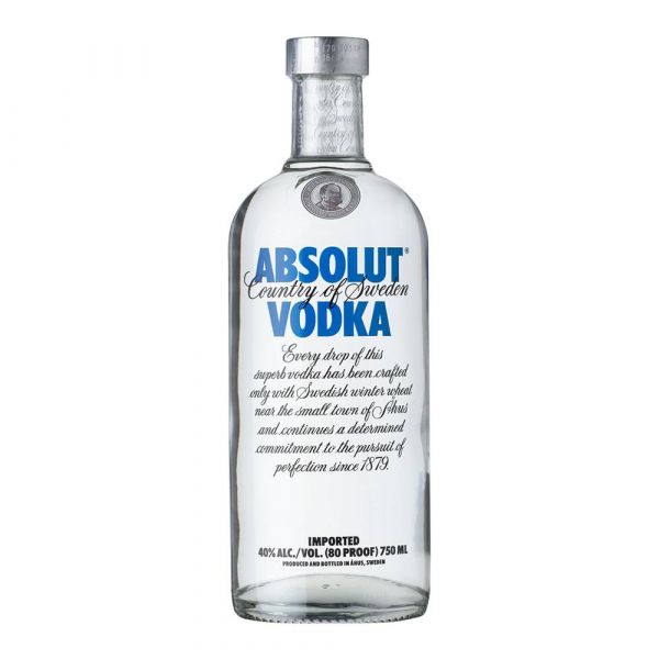 (no2) Absolut Blue Vodka [1000ML] – buywine.com.my