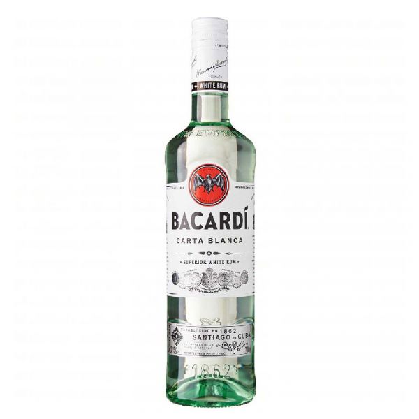 (no7) Bacardi Carta Blanca Superior White Rum [1000ML] – buywine.com.my